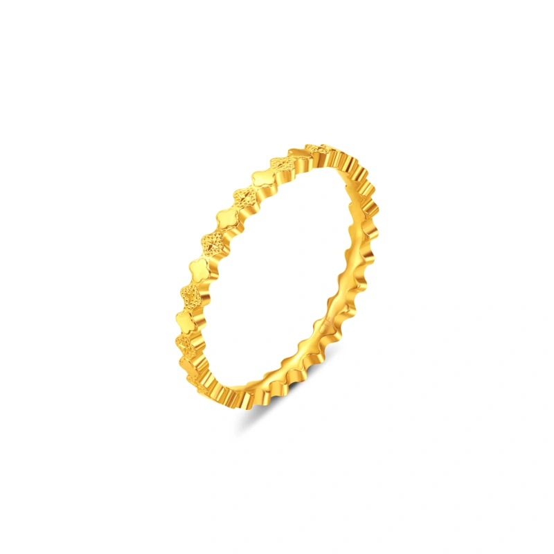 Four Leaf Clover 999 Gold ring | ING | Chow Tai Fook Jewellery