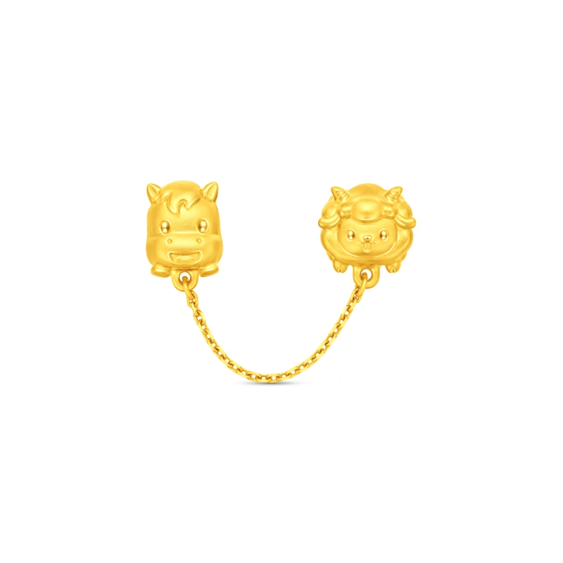 Horse & Goat 999 Gold charm | Year of the Horse | Chow Tai Fook Jewellery
