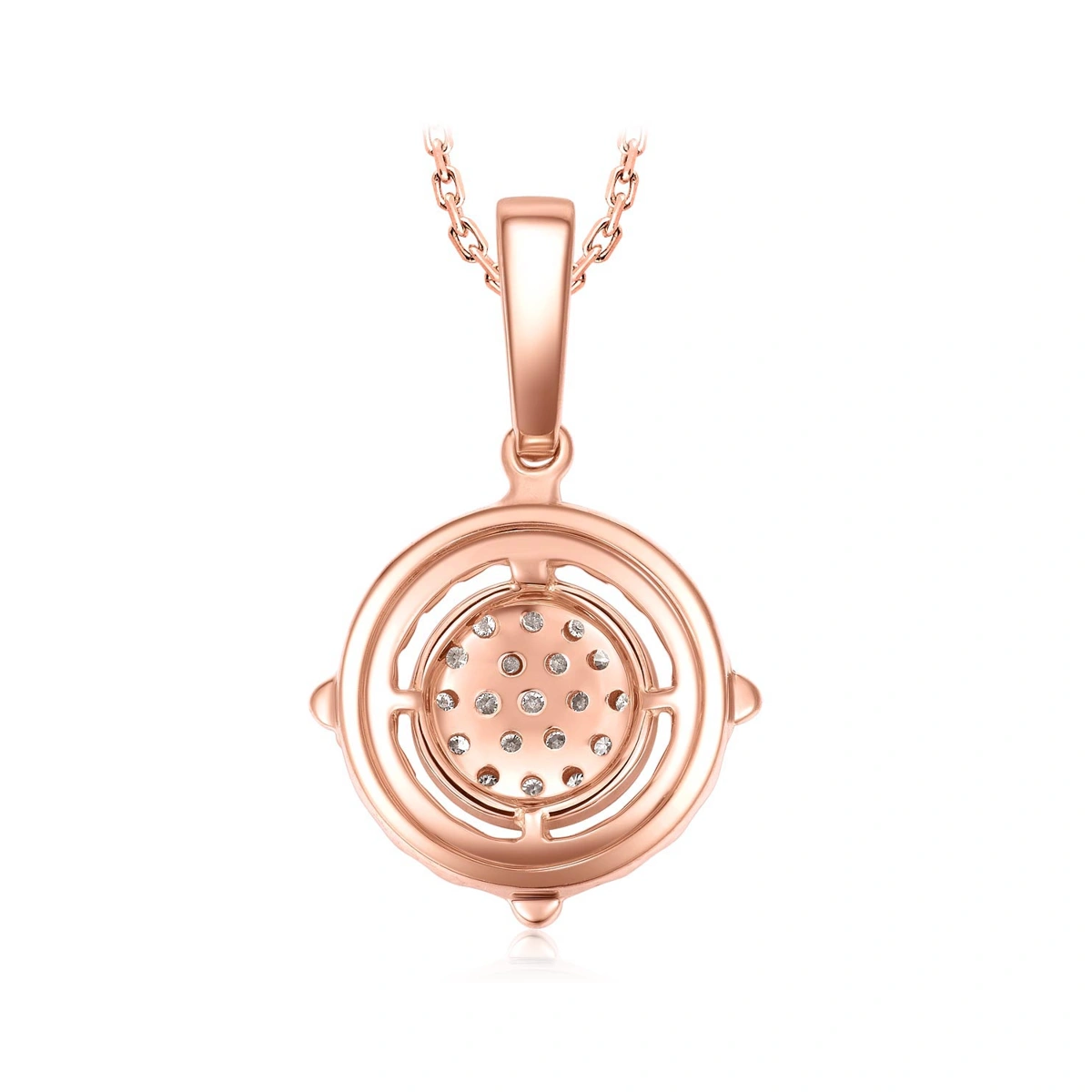 18K/750 Rose Gold diamond pendant | Chow Tai Fook Jewellery